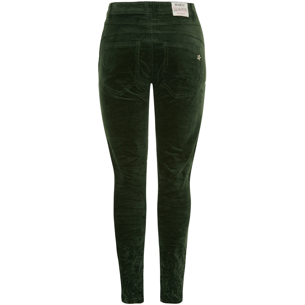 Marta Du Chateau dame MDCLina Jeans Beige MDC108 - Kakiwelvet – martaduchateau