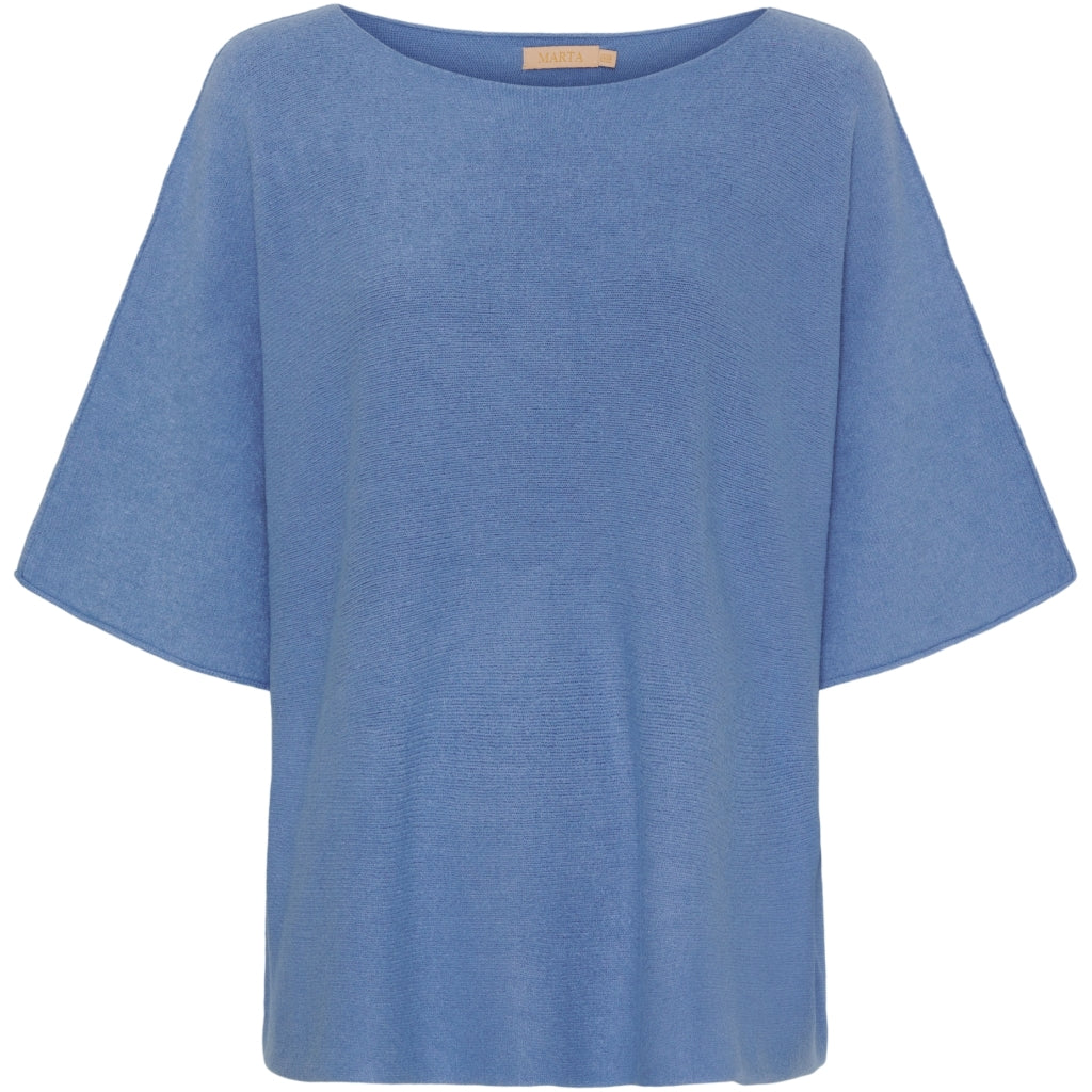 Marta Du Chateau dame strik MdcSia 5003 - AW Light Blue – martaduchateau