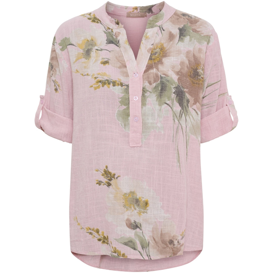 Marta du Chateau dame bluse MdcNadira 9122 - Rosa – martaduchateau