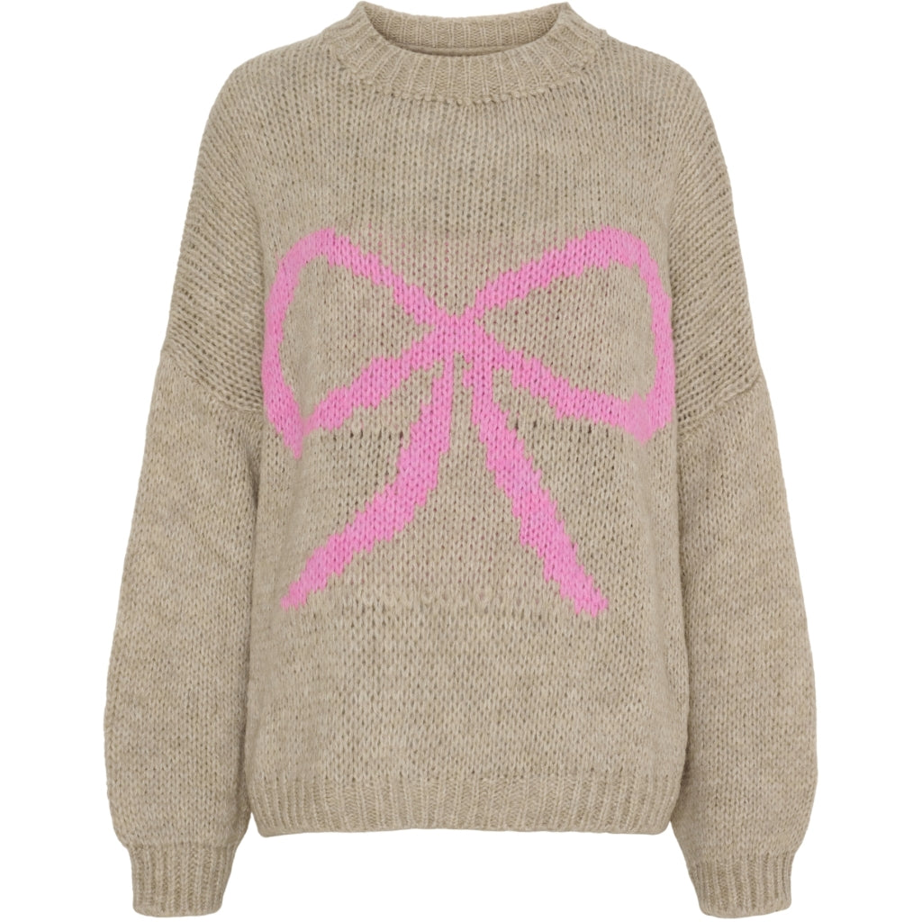 Marta du Chateau dame strik MdcSandrine 6022 - Beige/Bubblegum – martaduchateau